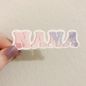 Nana Sticker Marble Nana Sticker Watercolor Nana Sticker - Etsy