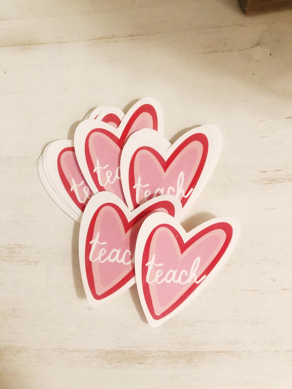 Teach Sticker Teaching is a Work of Heart Sticker Love to - Etsy