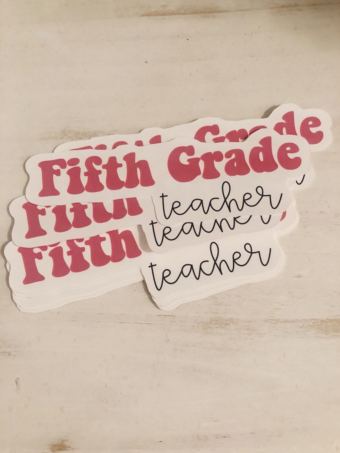 Fifth Grade Teacher Sticker Fifth Grade Sticker Teacher - Etsy