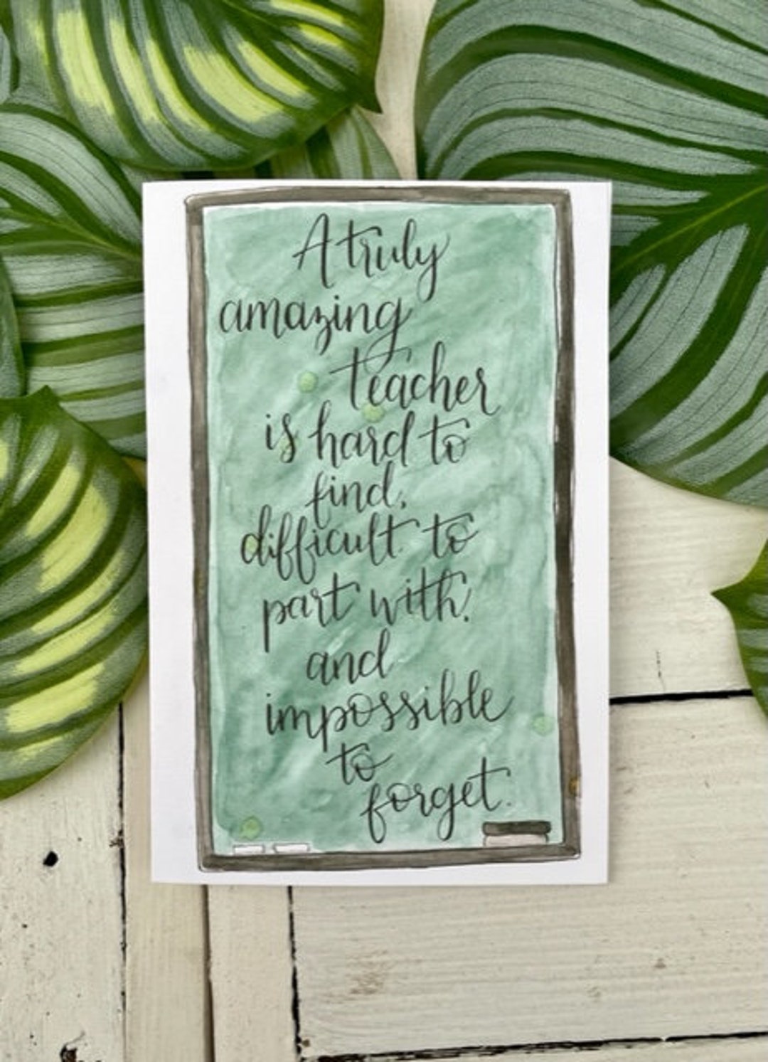 Teacher Appreciation Card - Etsy