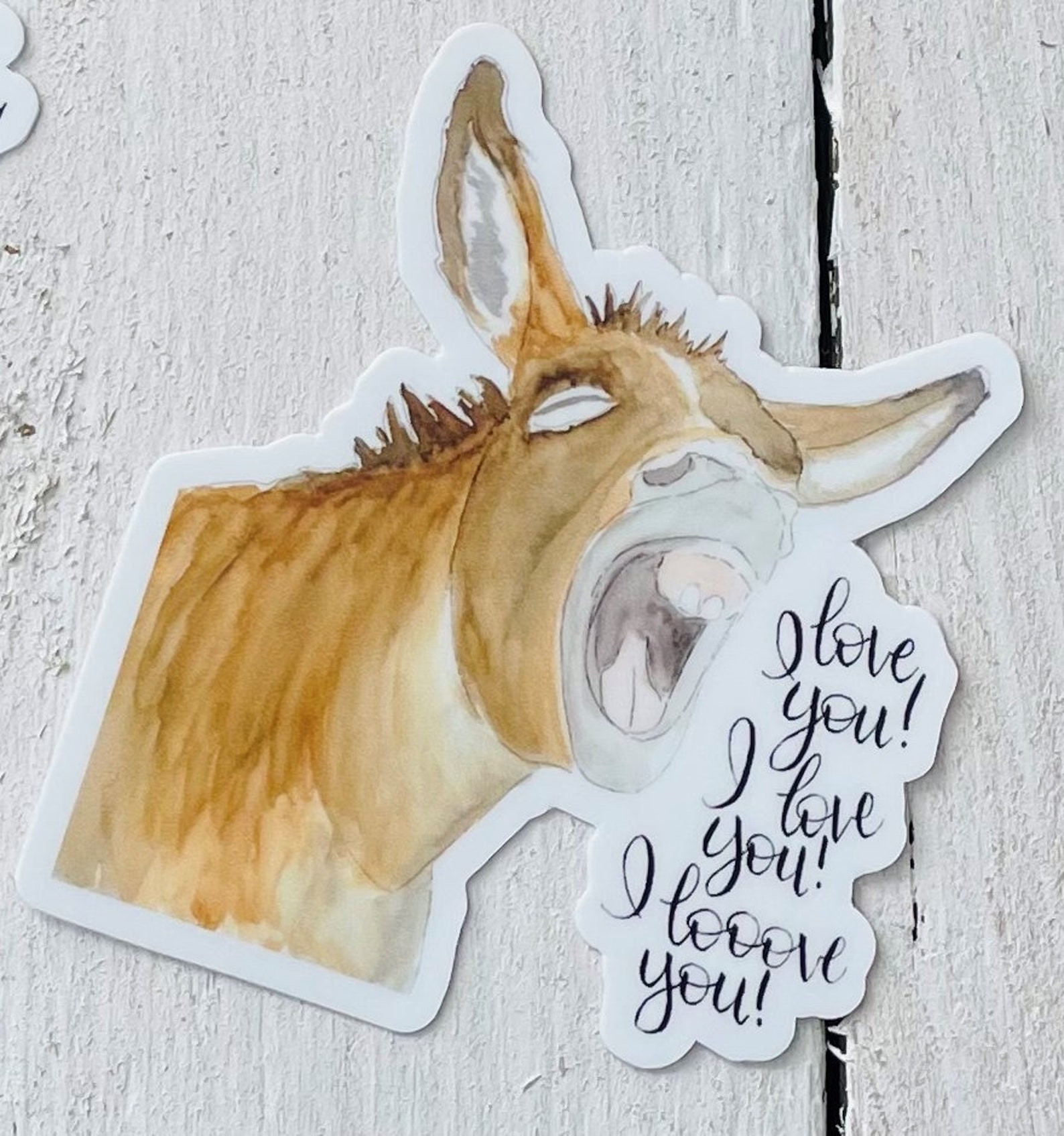 Donkey Sticker - Etsy