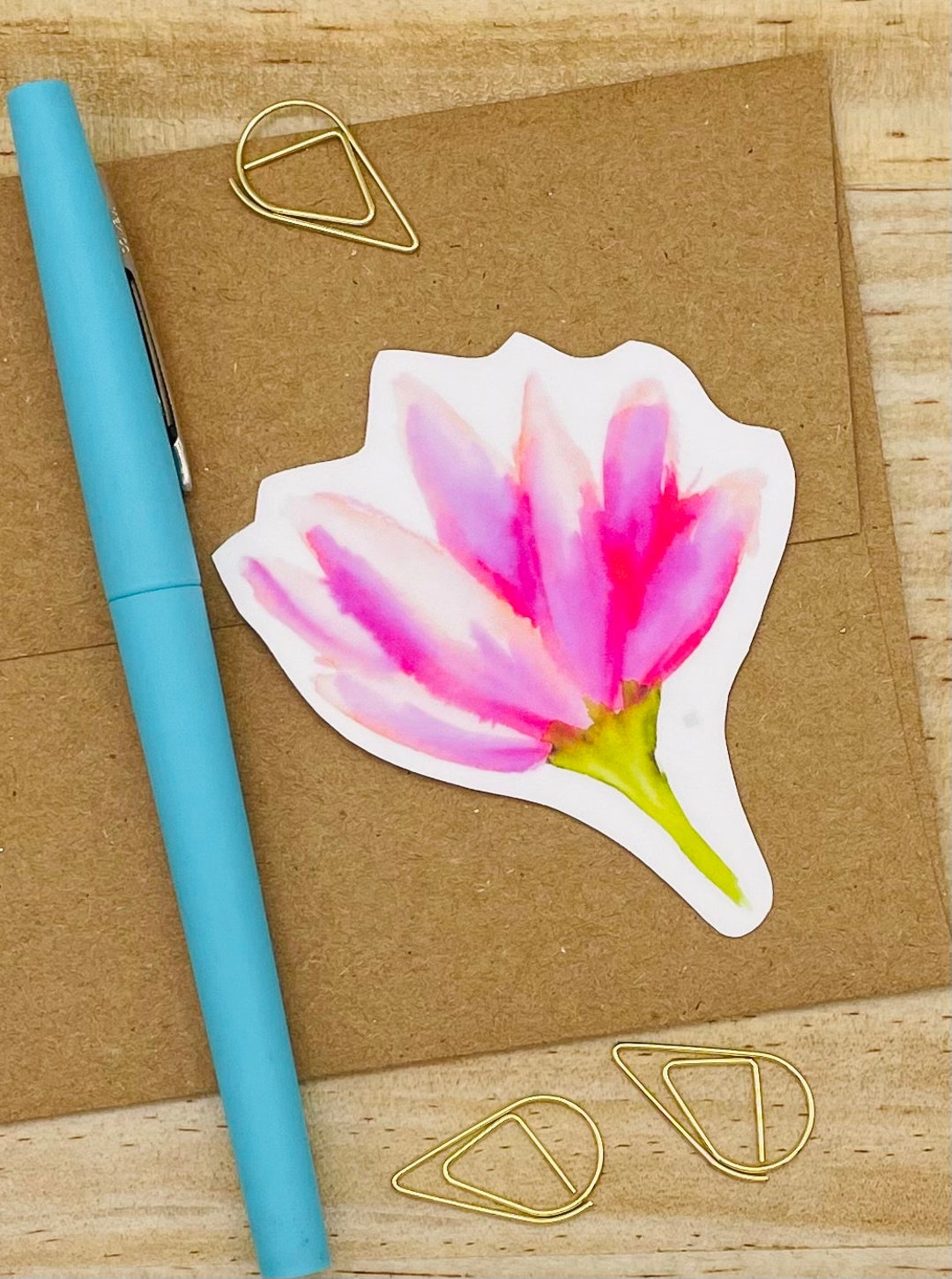 Pink Tulip Sticker - Etsy