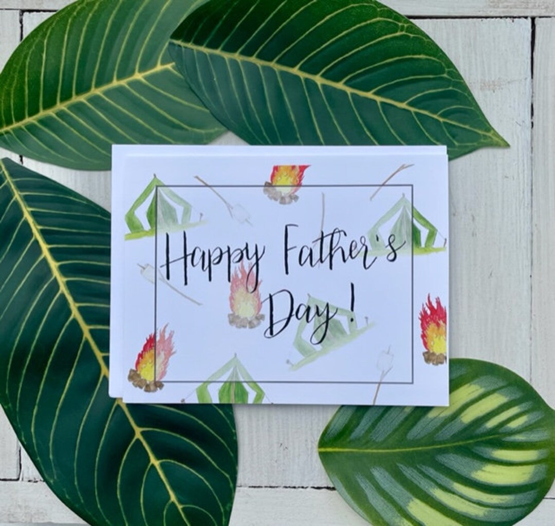Happy Father's Day Camping Card - Etsy