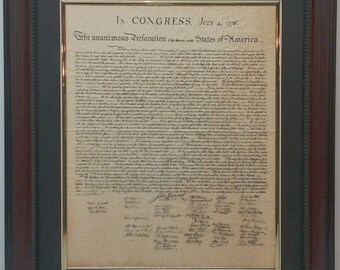 Framed Virginia Declaration of Rights by George Mason 1776. - Etsy