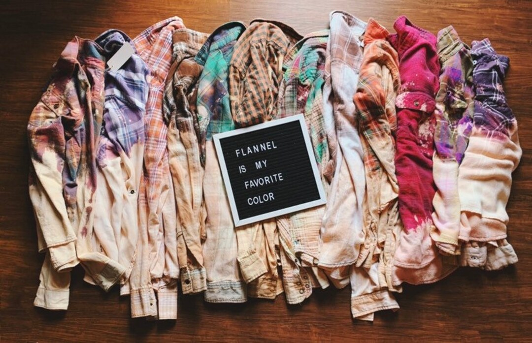 Acid Wash Flannel - Etsy