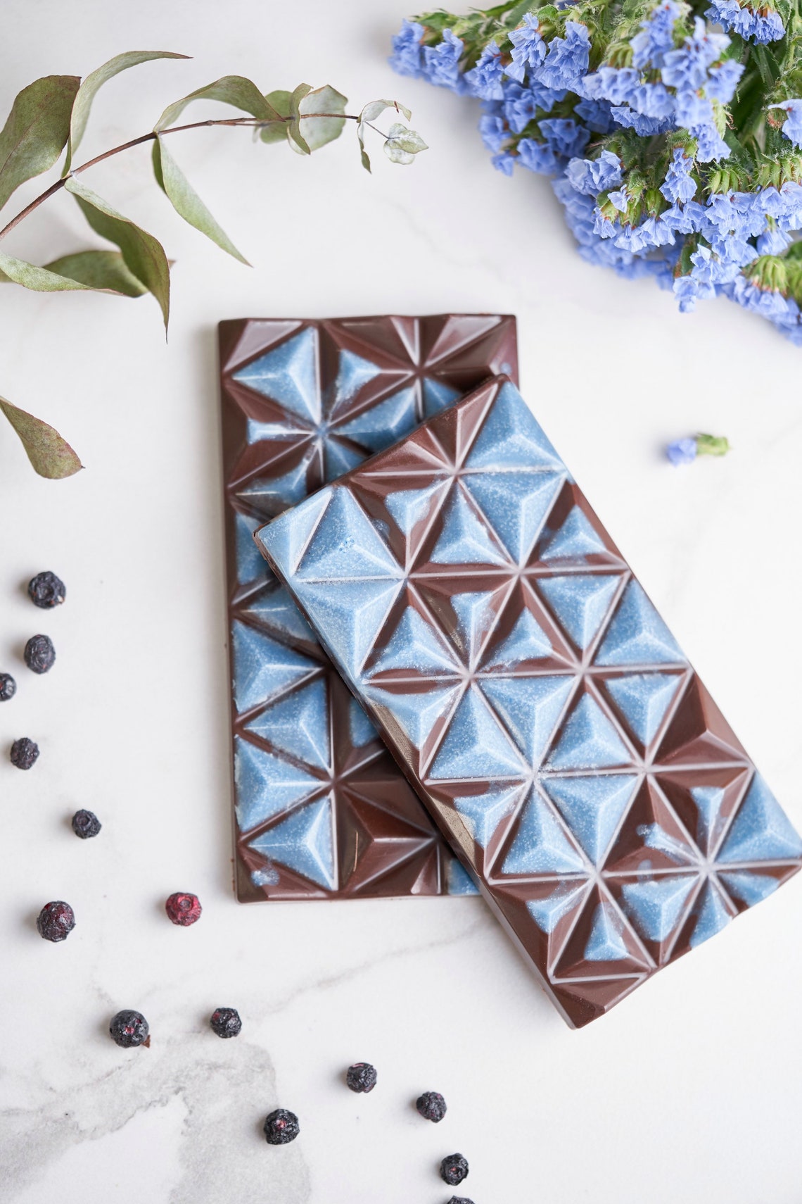 Raw Vegan Blueberry Chocolate Bar No Bake Desert -mother's Day - Vegan ...