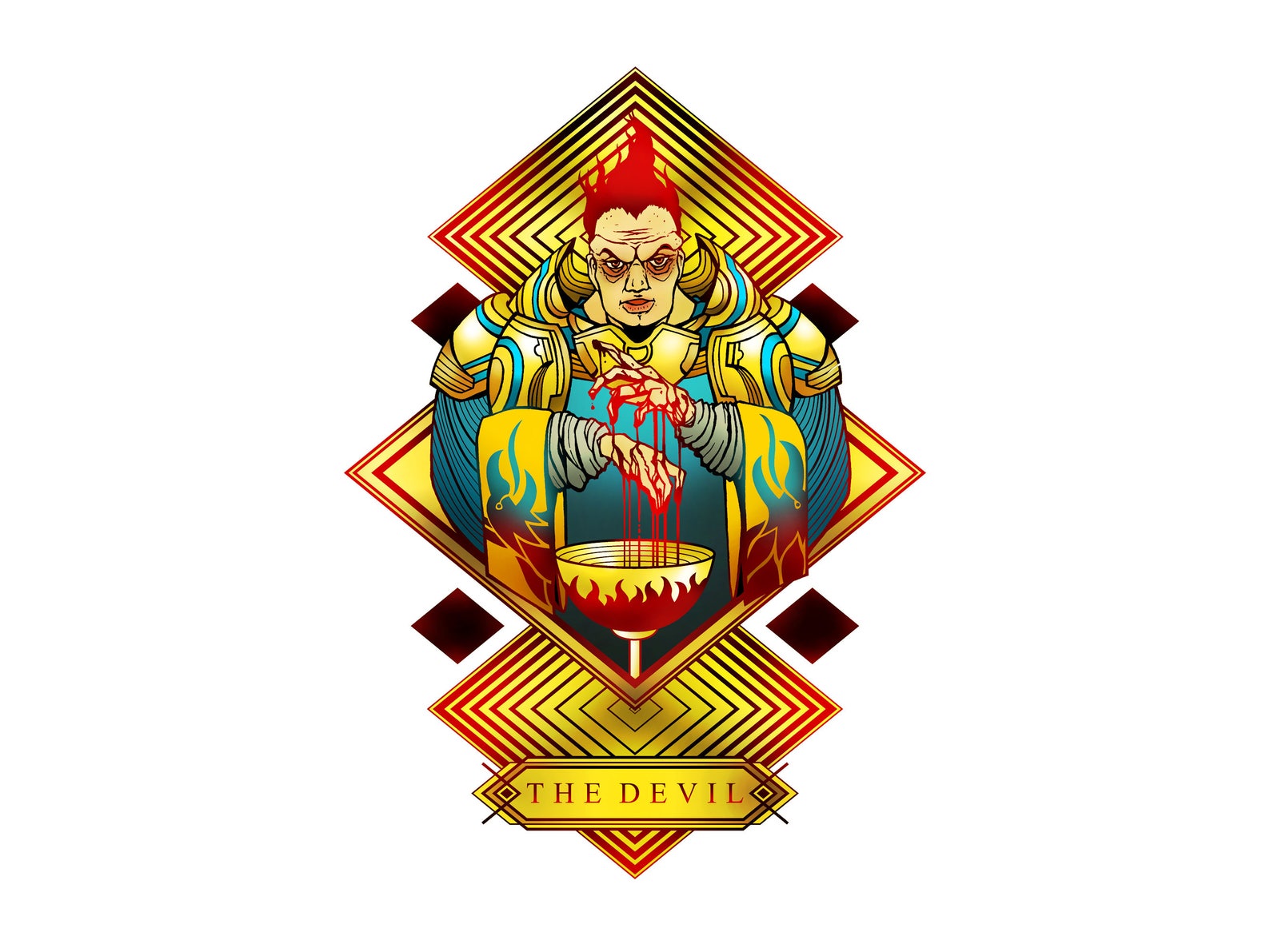 Dune Tarot 15: the Devil Baron Valdimir Harkonnen - Etsy