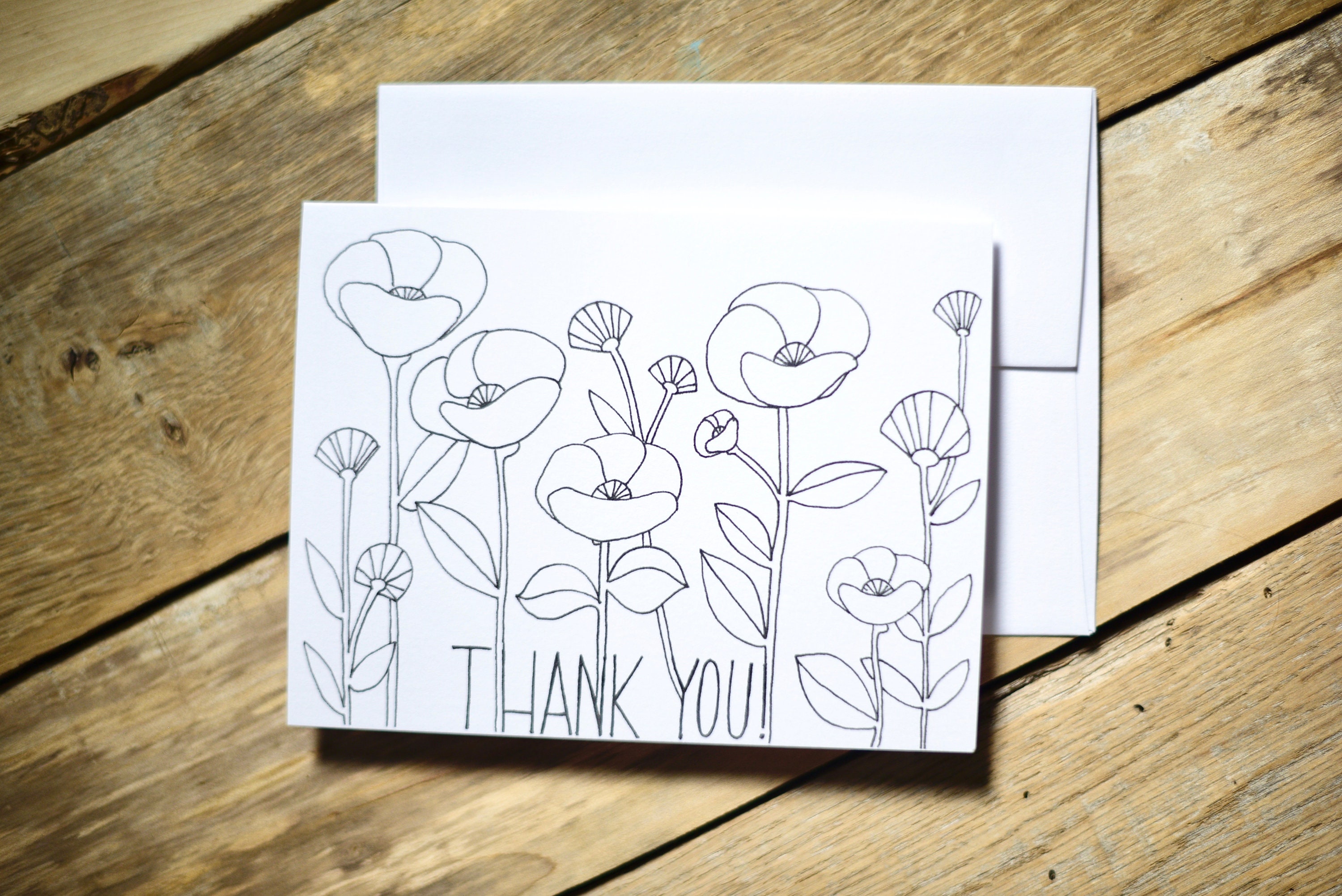 Set of 6 A2 Size Color It Yourself Cards 6 Different - Etsy