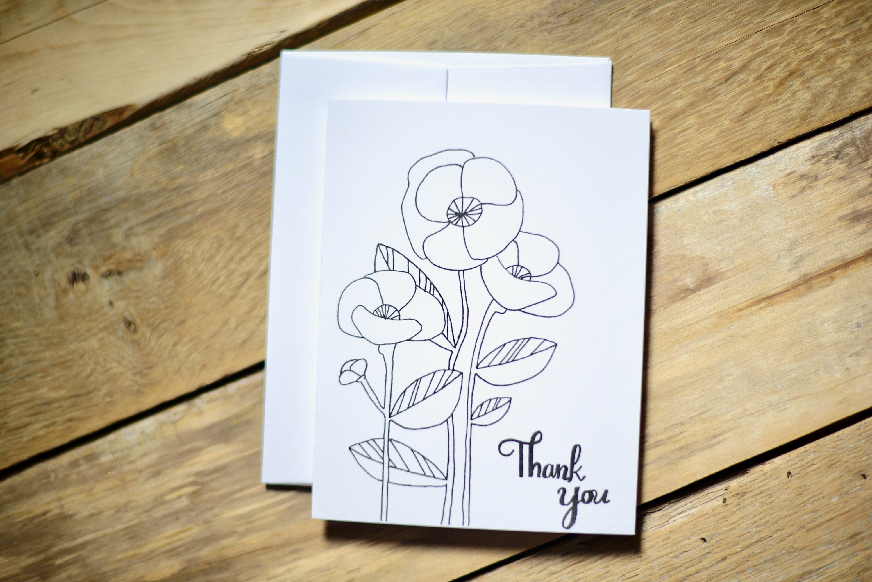 Set of 6 A2 Size Color It Yourself Cards 6 Different - Etsy