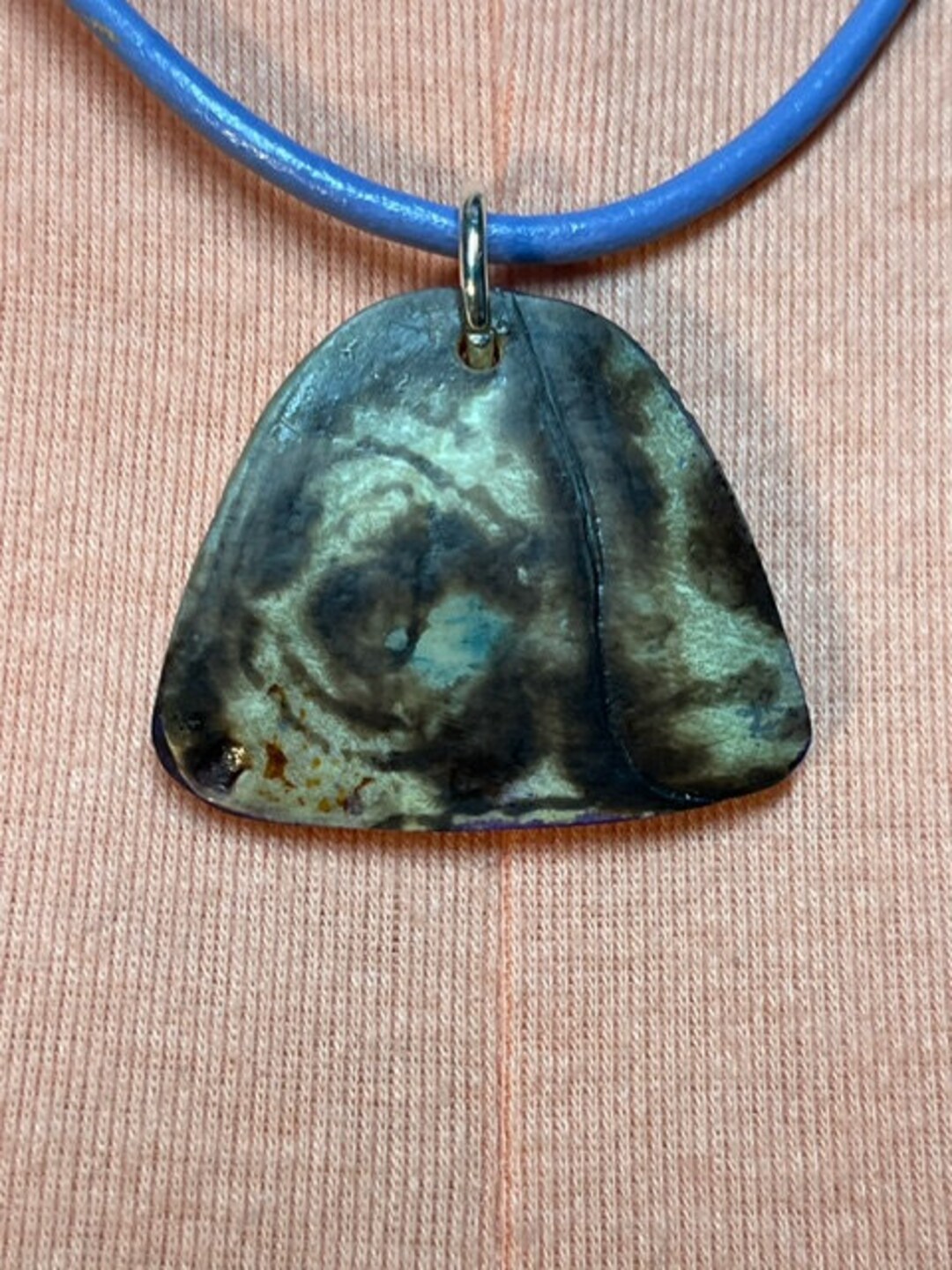 Natural Turtle Shell Pendant Necklace With Leather Cord - Etsy