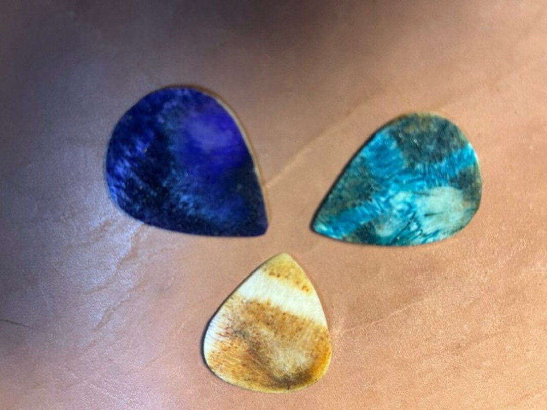 Turtle Shell Guitar Pick With Dyed Back - Etsy