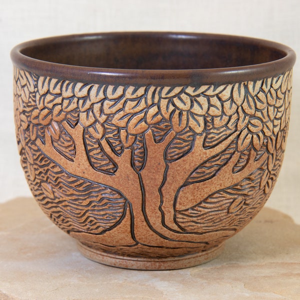 Hand Carved Tree - Etsy