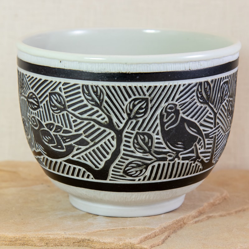 Sgraffito Bowl - Etsy