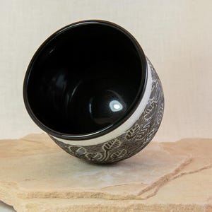 Hand Carved Porcelain Tree Bowl - Handmade and Carved Ceramic Bowl - 3 ...
