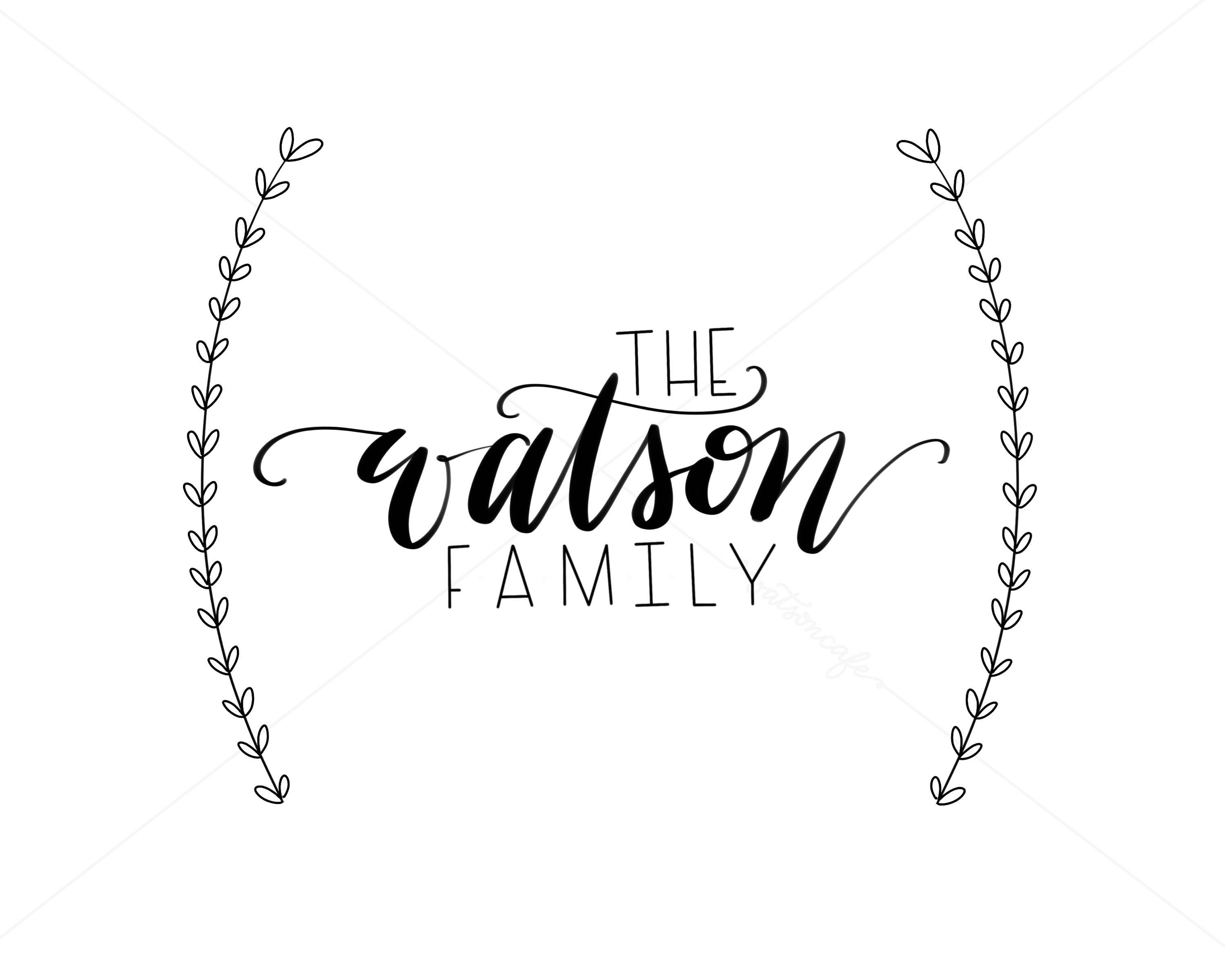 Your Family Name - Custom Digital Design | Png | Jpg | Pdf - Etsy New ...