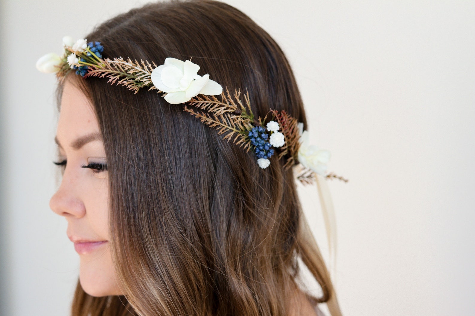 Orchid Crown Flower Crown Floral Crown Bride Crown Wedding - Etsy