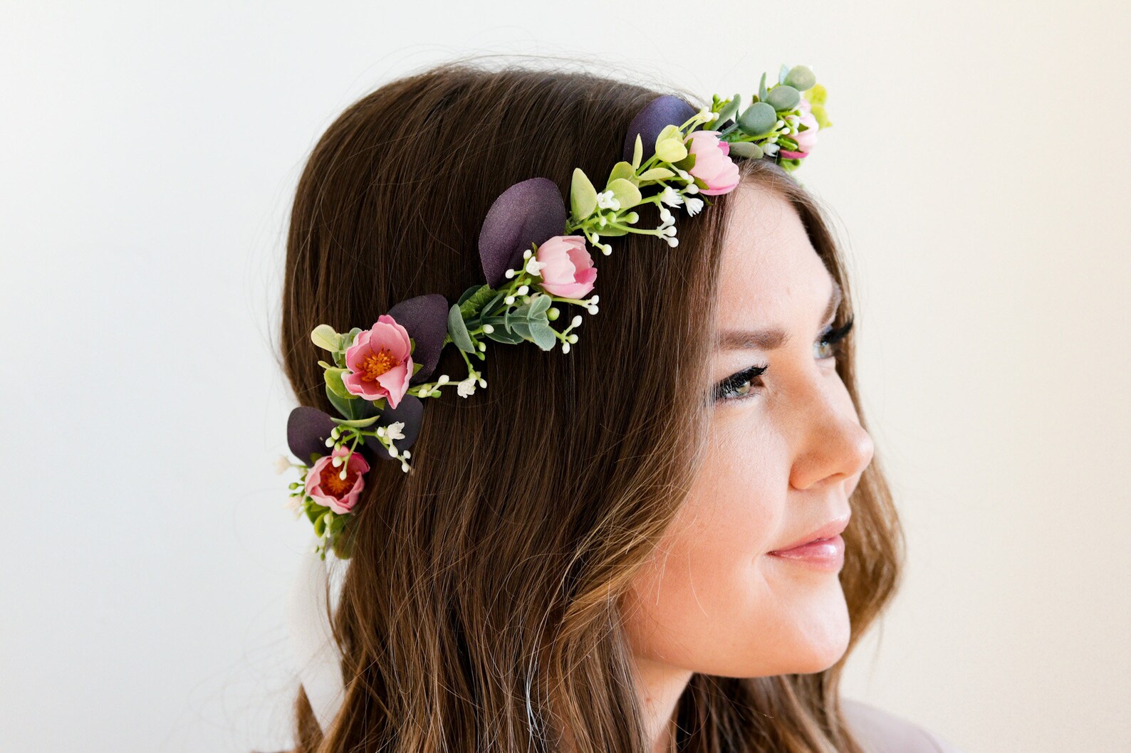 Greenery Crown, Flower Crown, Wedding Crown, Eucalyptus Crown ...