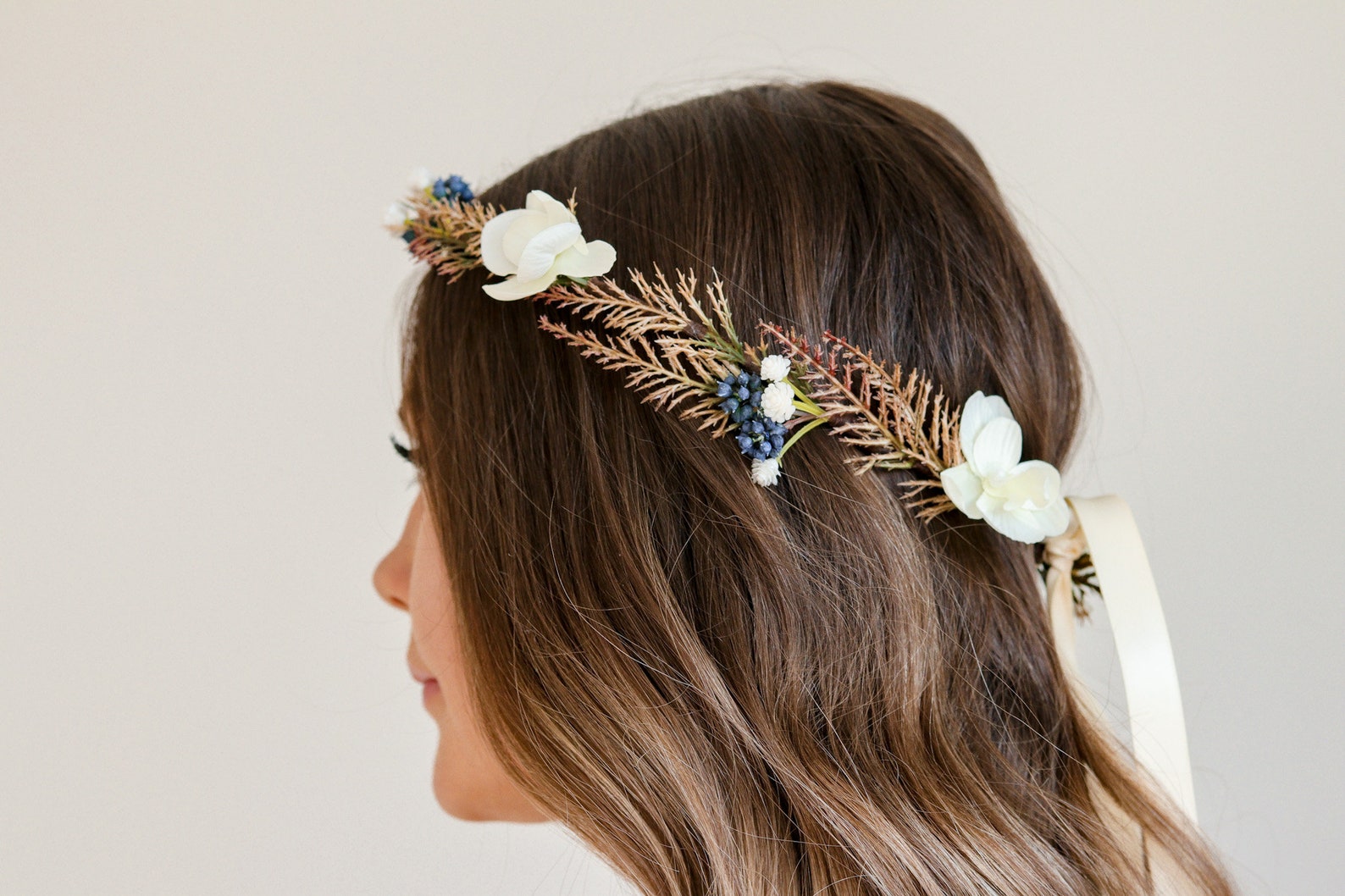 Orchid Crown Flower Crown Floral Crown Bride Crown Wedding - Etsy