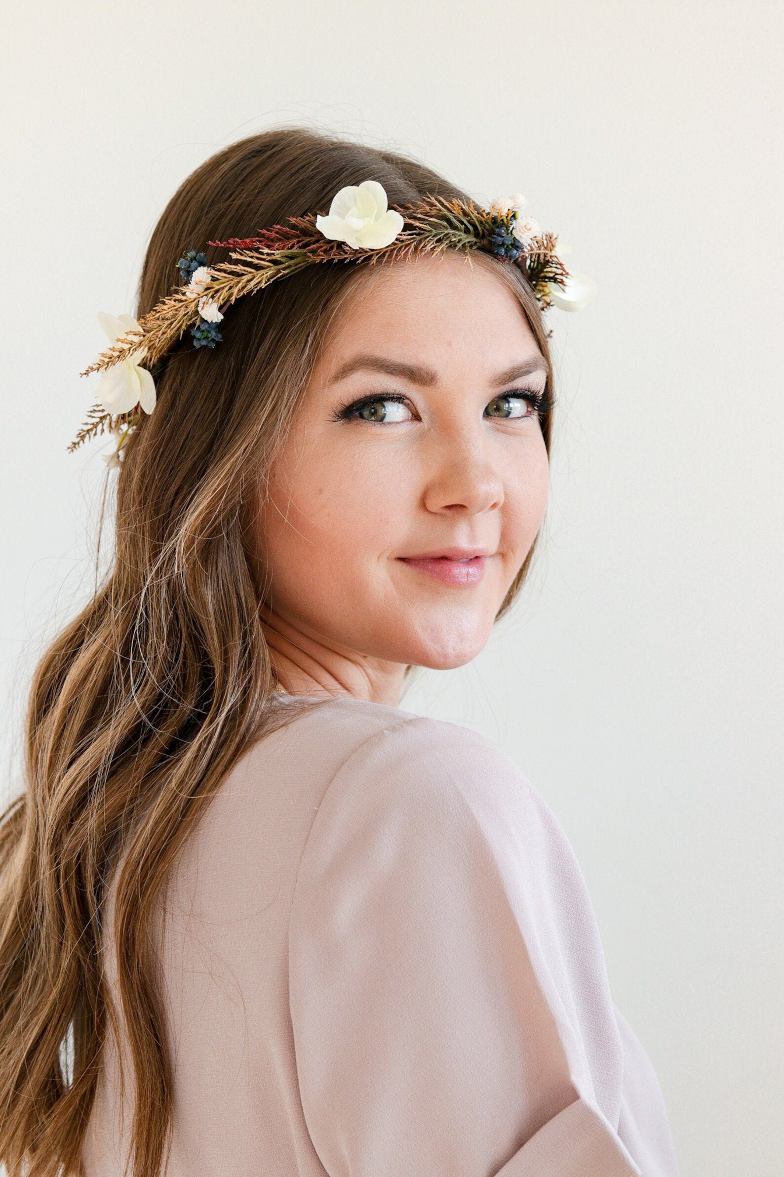 Orchid Crown Flower Crown Floral Crown Bride Crown Wedding - Etsy