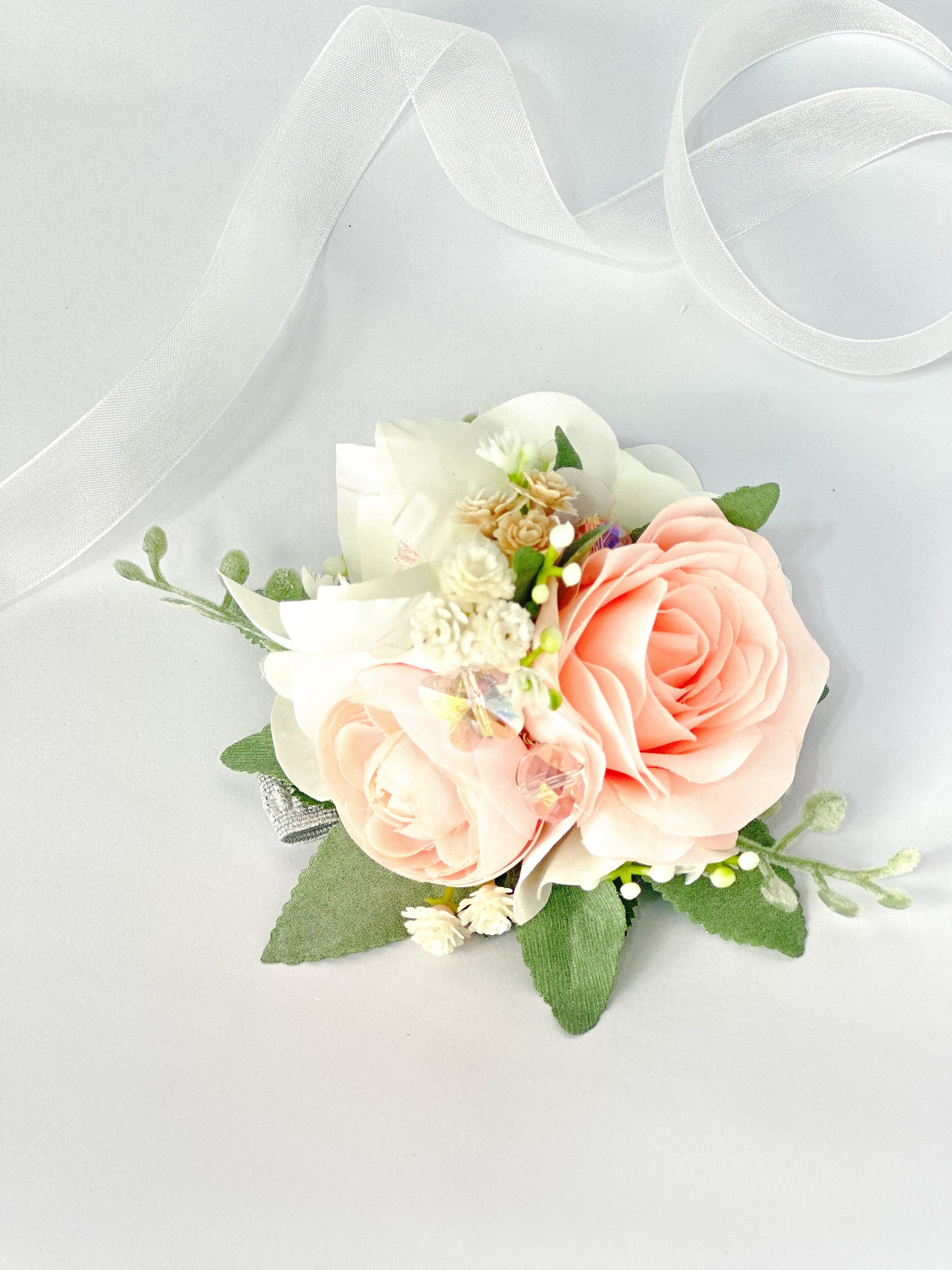 Wrist Corsage, Prom, Bride, Mother of the Bride Corsage, Wedding Pink ...