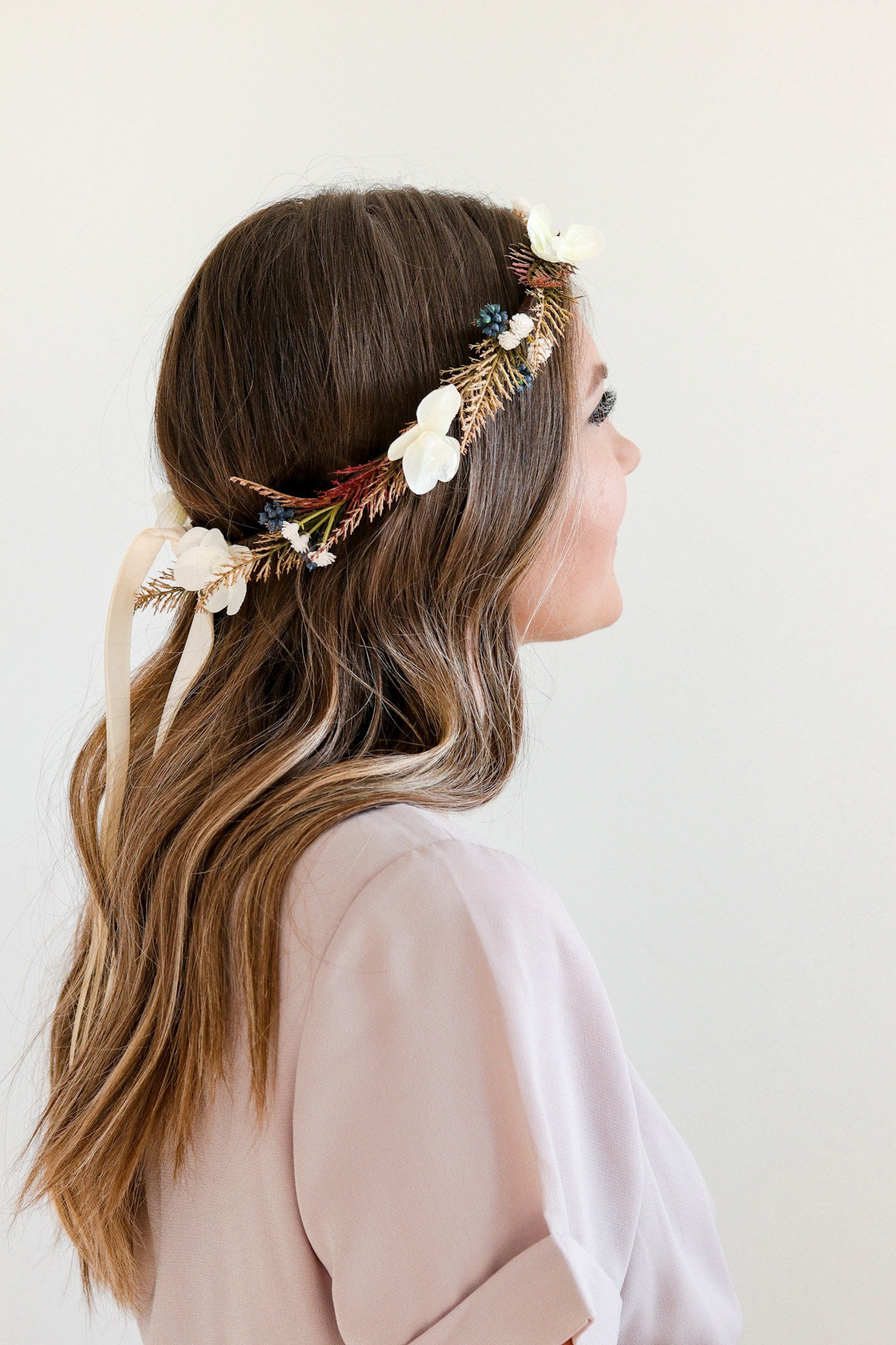 Orchid Crown Flower Crown Floral Crown Bride Crown Wedding - Etsy