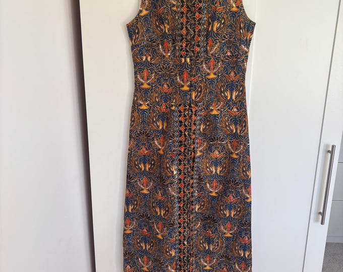Parasol Motif Batik Cheongsam Dress - Etsy UK
