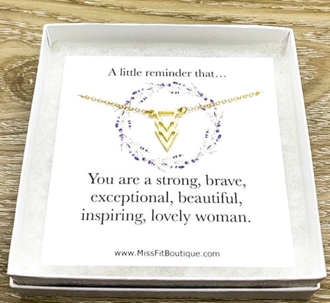 Simple Reminder Gift, Arrow Necklace, Uplifting Gift for Friend ...