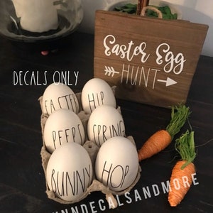 Rae Dunn Inspired Easter Egg Vinyl Decals - Decals Only - Rae Dunn ...
