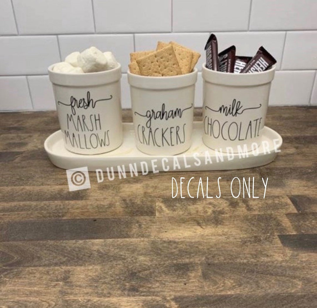 Rae Dunn Inspired Decals for S'mores Bar - Decals Only - Rae Dunn ...