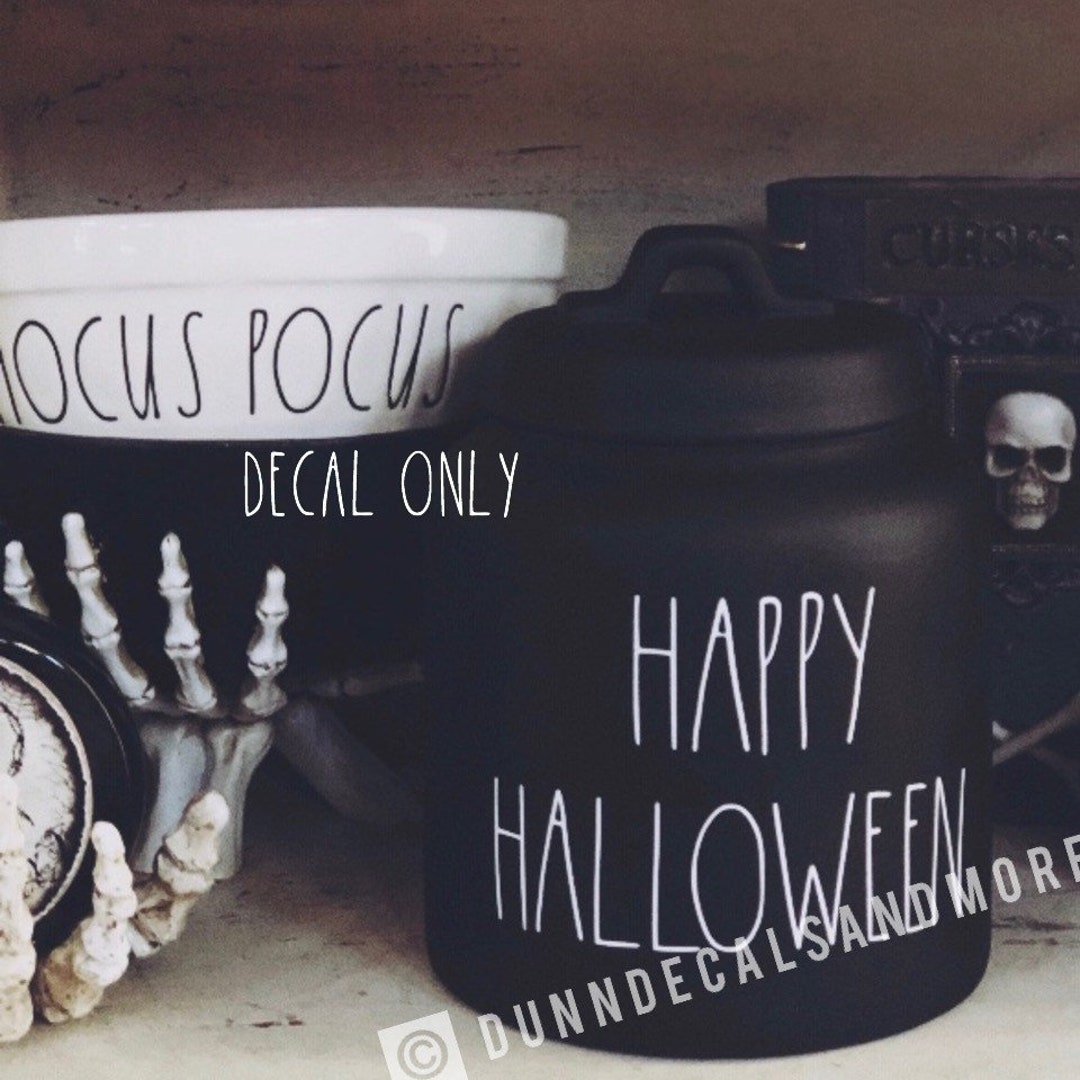 Rae Dunn Inspired - Happy Halloween Decal - Rae Dunn Decals - Decal ...