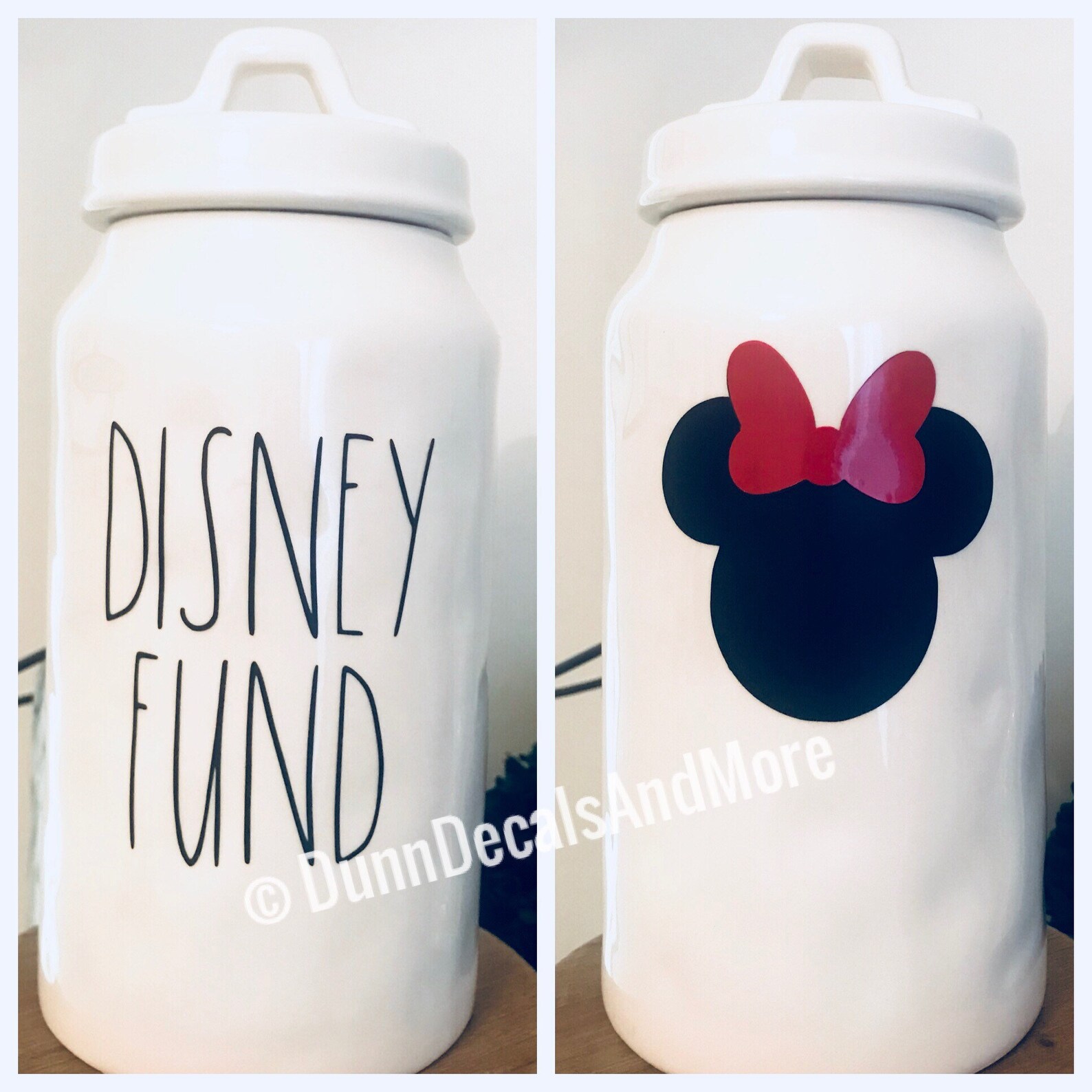 Rae Dunn Inspired Disney Fund Decals – Mickey & Minnie – Farmhouse ...