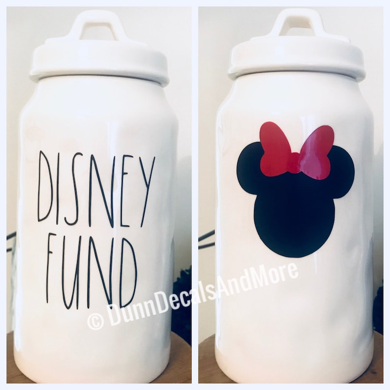 Rae Dunn Inspired Disney Fund Decals - Disney - Mickey - Minne ...
