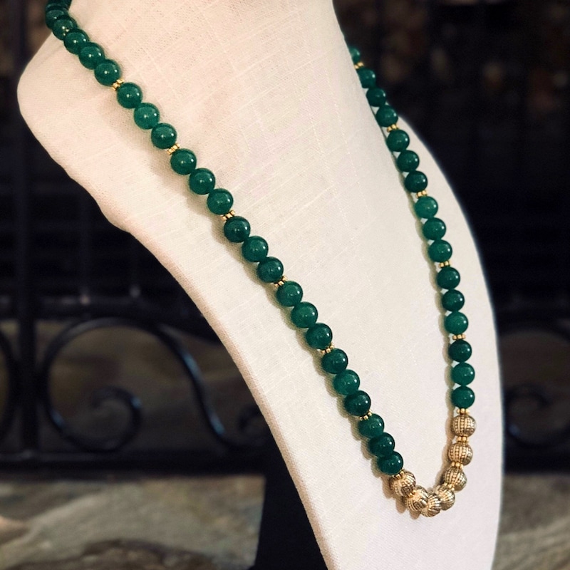 Green Necklace - Etsy