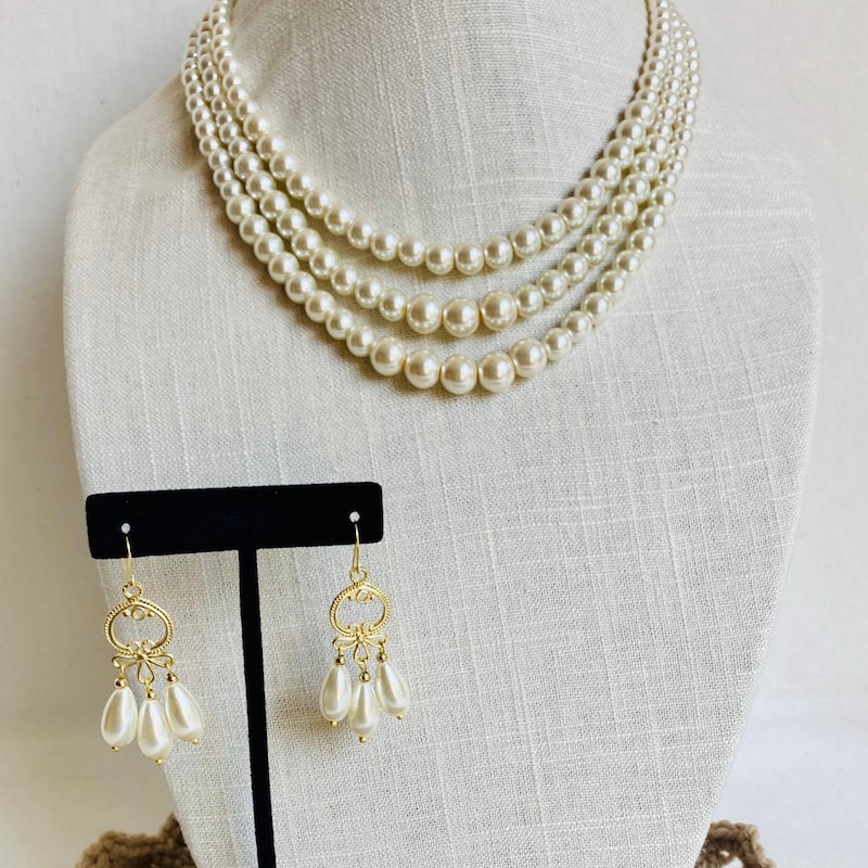 3 Layer Necklace - Etsy