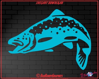 Trout pattern | Etsy