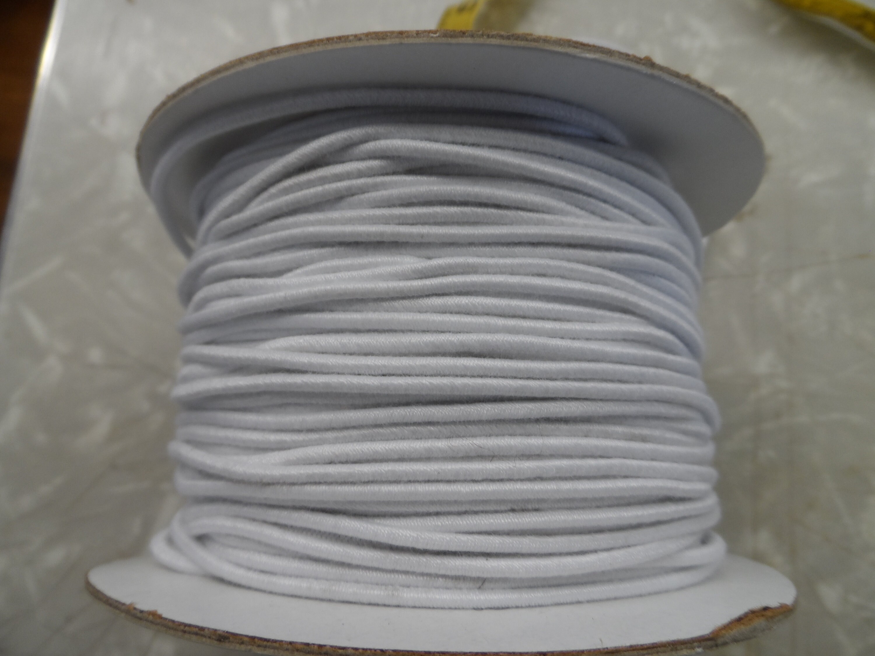 5 Yds - 20 Yds 2mm - 1/14" White Elastic Cord - Premium Elastic Stretch ...