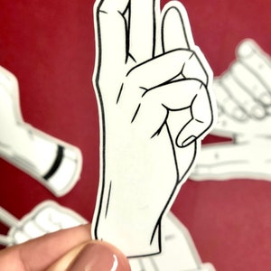 4 JJK Hand Signs Sticker Pack, Jujutsu Kaisen, Anime, Hands, Vinyl ...