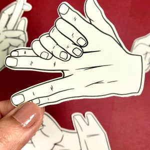 4 JJK Hand Signs Sticker Pack, Jujutsu Kaisen, Anime, Hands, Vinyl ...