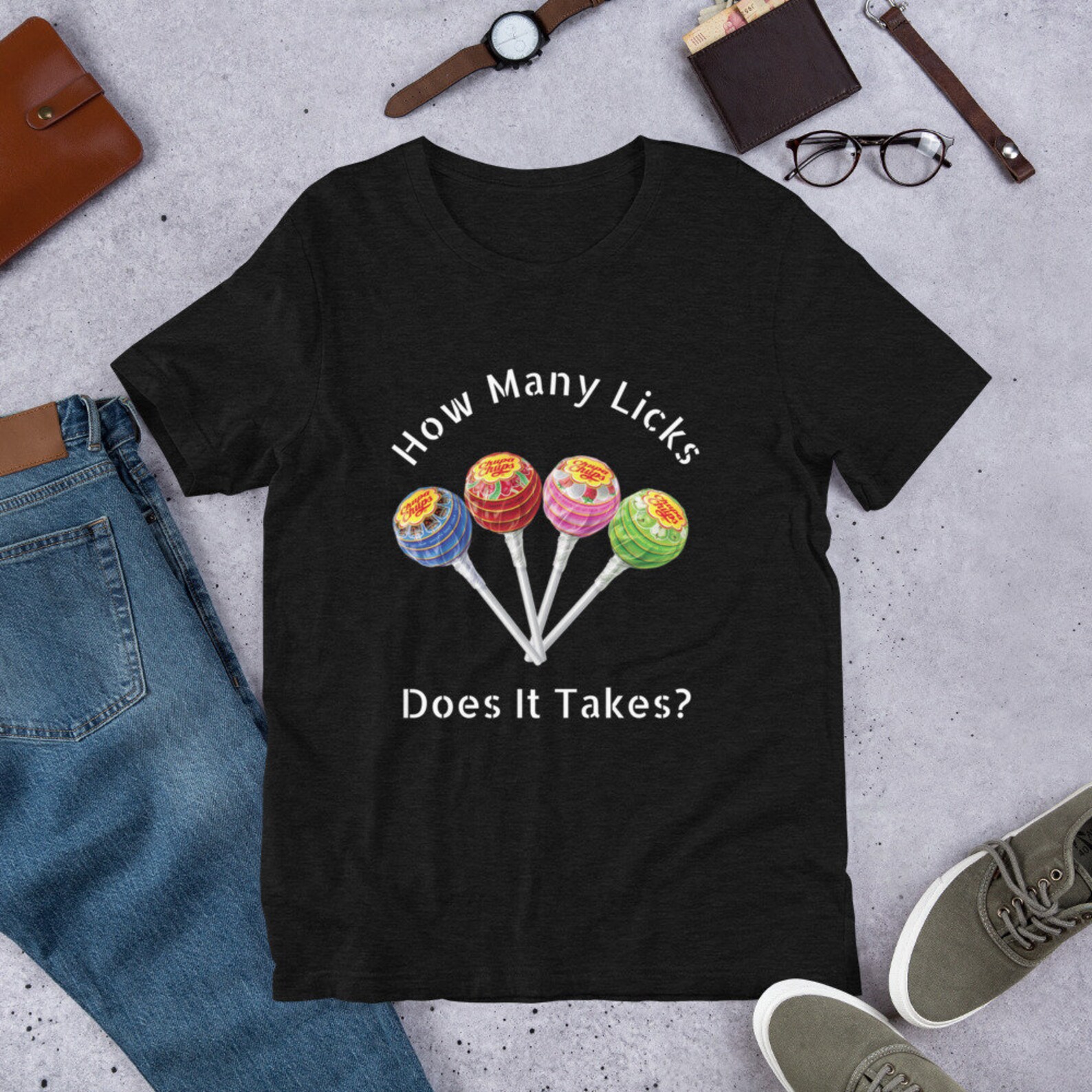 How Many Licks Does It Take Short-Sleeve Unisex T-Shirt | Etsy