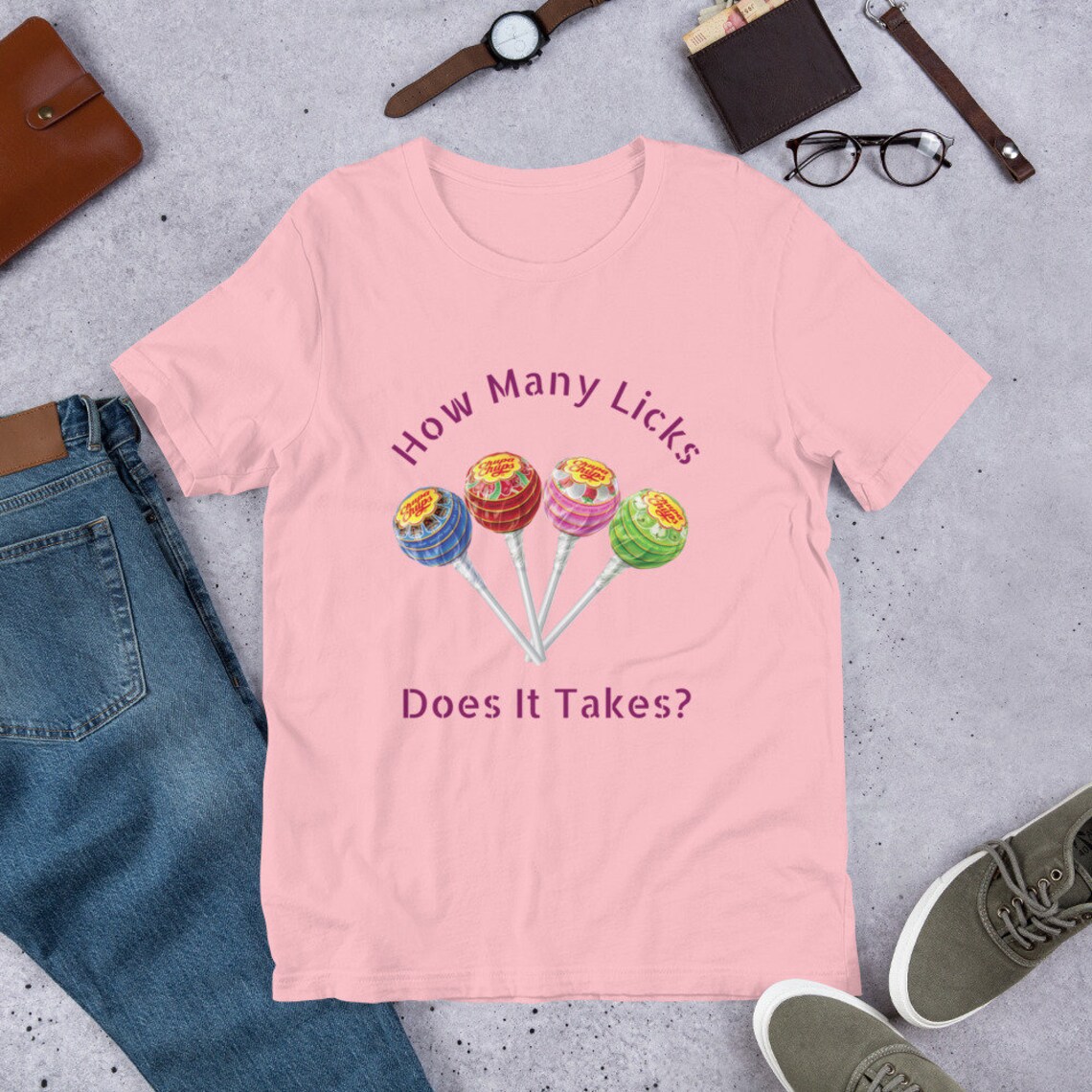 How Many Licks Does It Take Short-Sleeve Unisex T-Shirt | Etsy