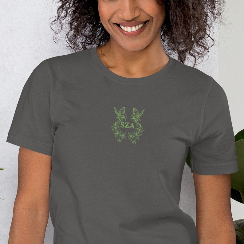 Embroidered SZA Butterfly Tattoo Short-sleeve Unisex T-shirt - Etsy
