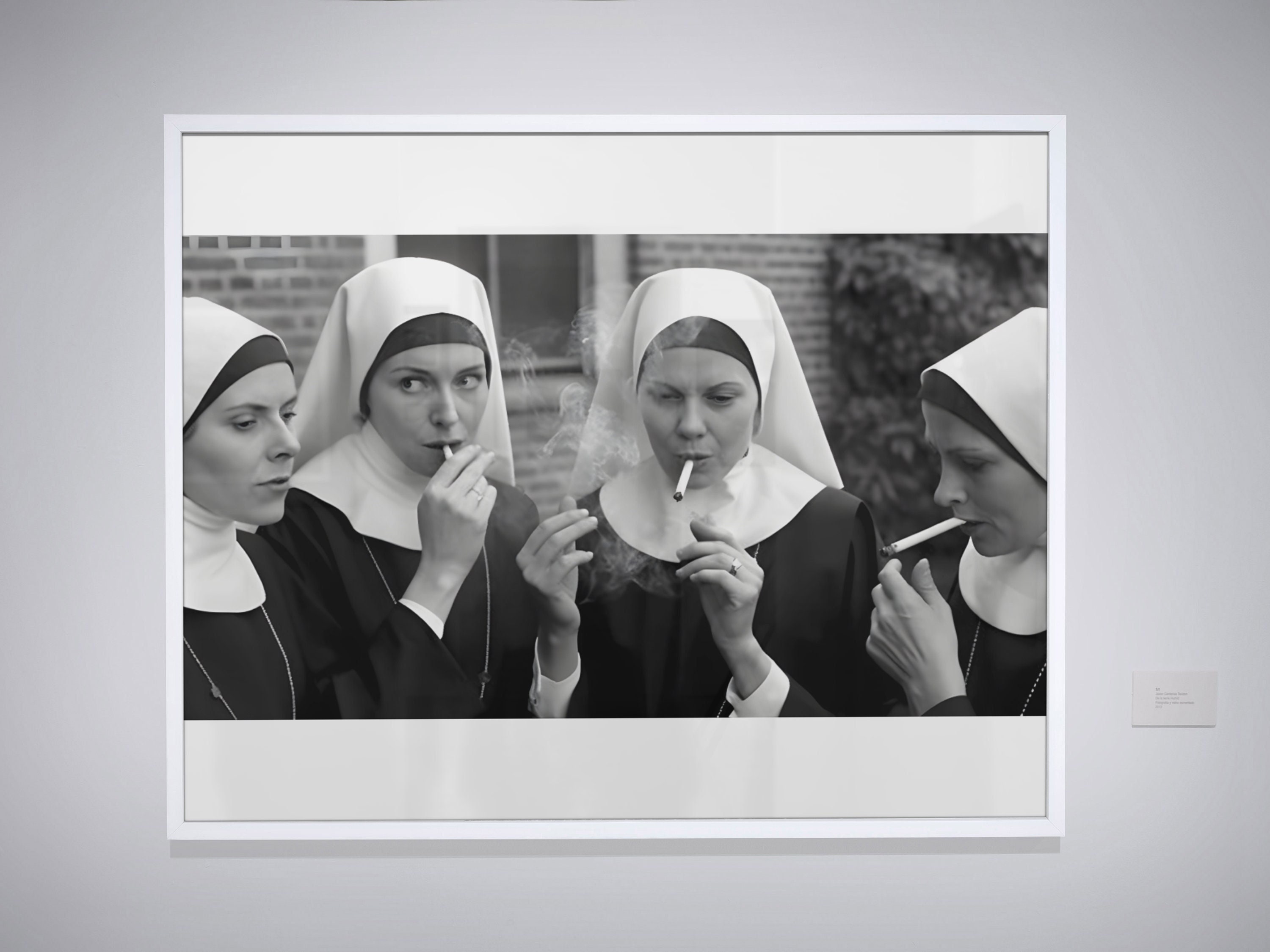 Nuns Smoking, Black and White Photography Art, Vintage Wall Art, Funny ...
