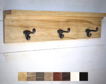 Shelf With Hooks - Etsy