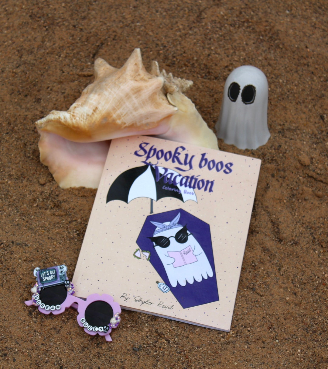 Spooky Boos Vacation Coloring Book - Etsy
