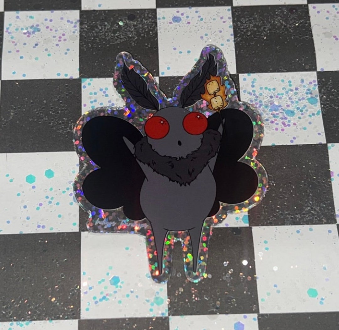Mothman Waterproof Holographic Sticker - Etsy