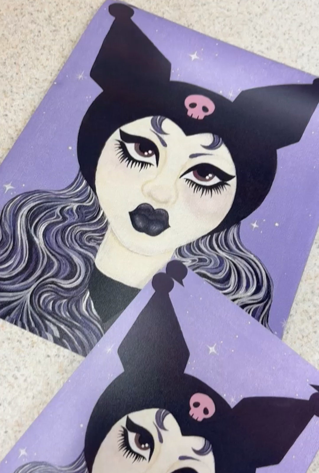 Kawaii Kuro Girl Art Print - Etsy