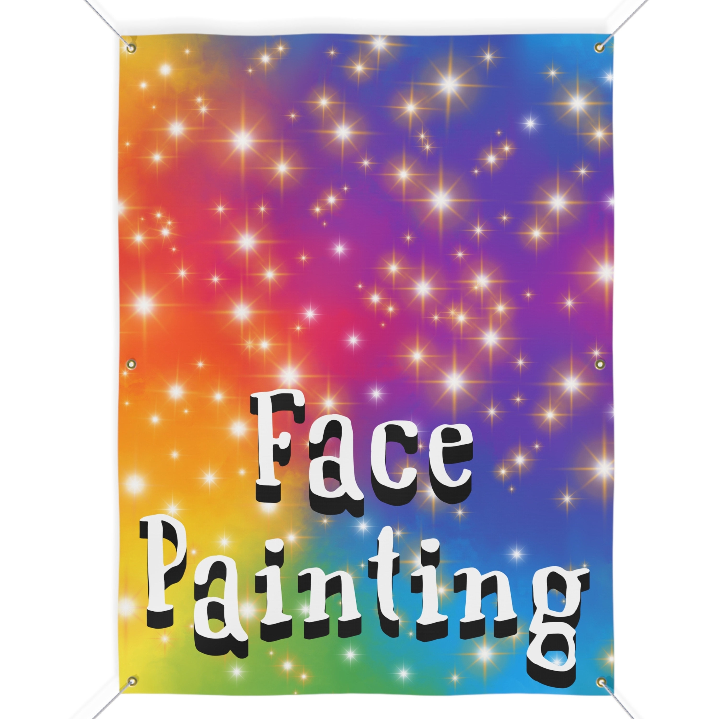 Face Painting Banner 36 X 48 Face Painter Booth, Camp Kitchen Sign - Etsy