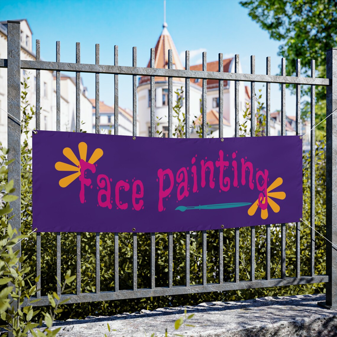 Face Painting Vinyl Banner 72 in X 24 in 6 Ft X 2 Ft Face Paint Sign ...