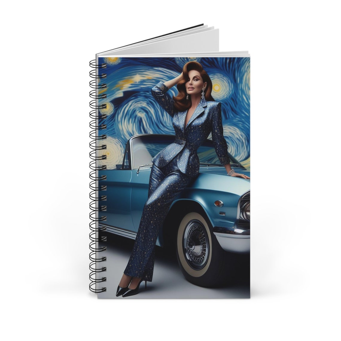Elegance in Ink: Classy Businesswoman Notebook, Spiral, Ruled Line ...