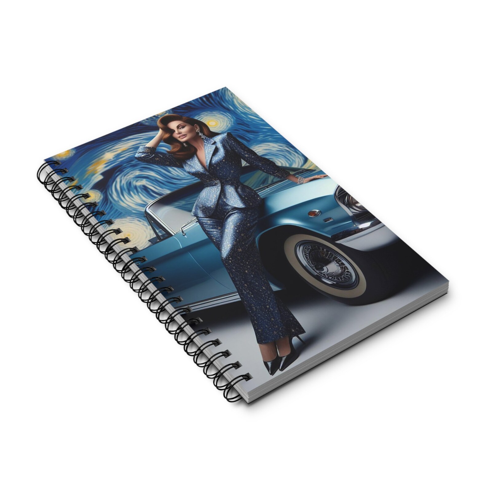 Elegance in Ink: Classy Businesswoman Notebook, Spiral, Ruled Line ...